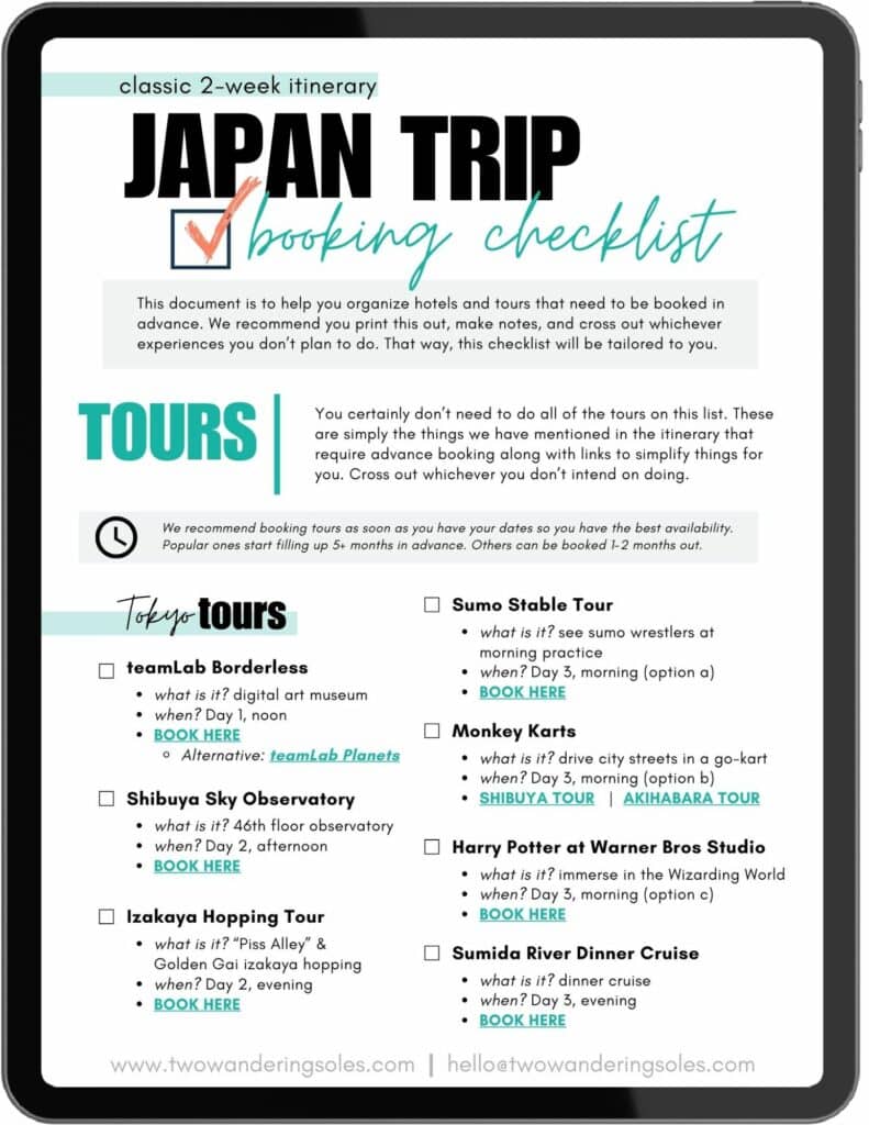 Classic Japan Itinerary | Two Wandering Soles