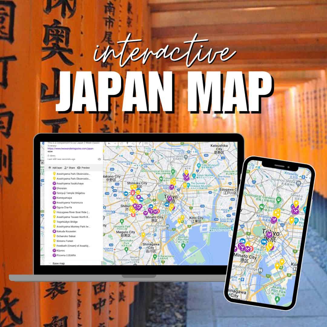 Interactive Japan Map: Classic Route | Two Wandering Soles