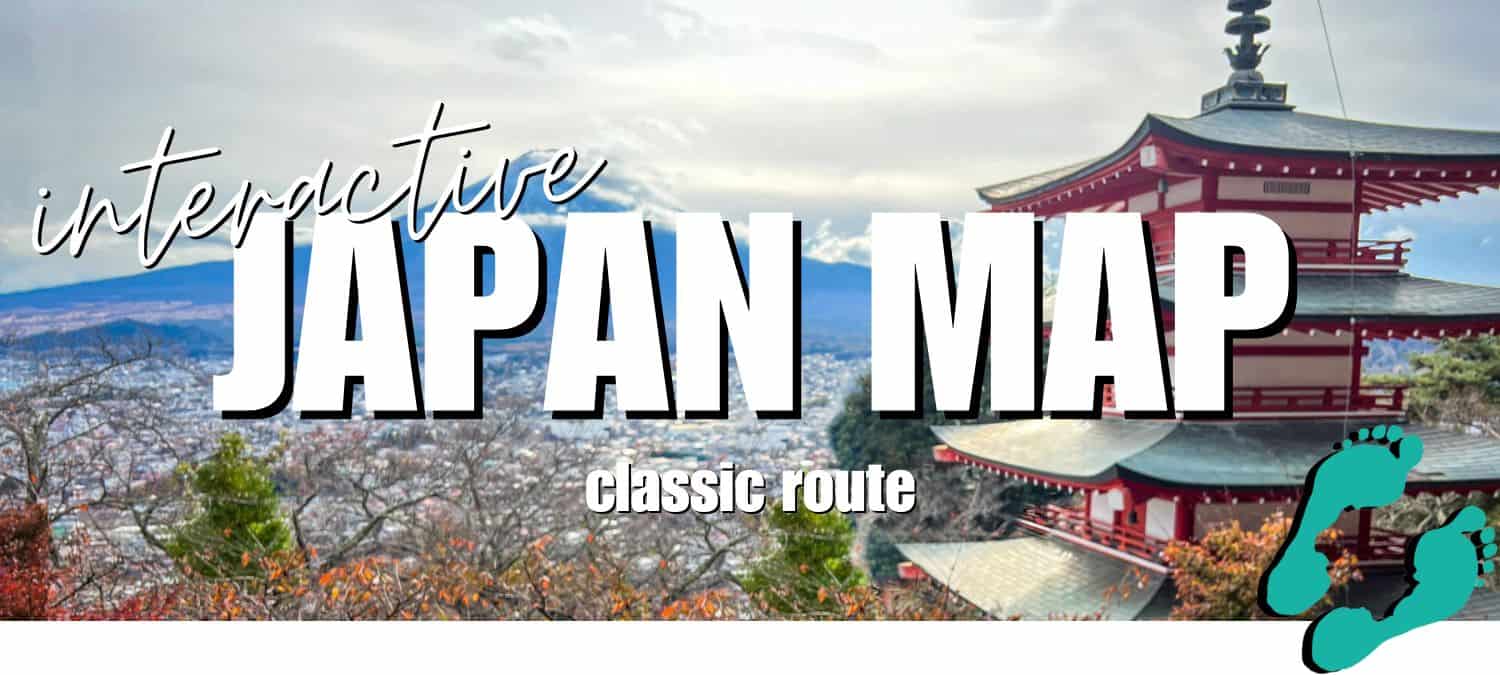 Interactive Japan Map: Classic Route | Two Wandering Soles