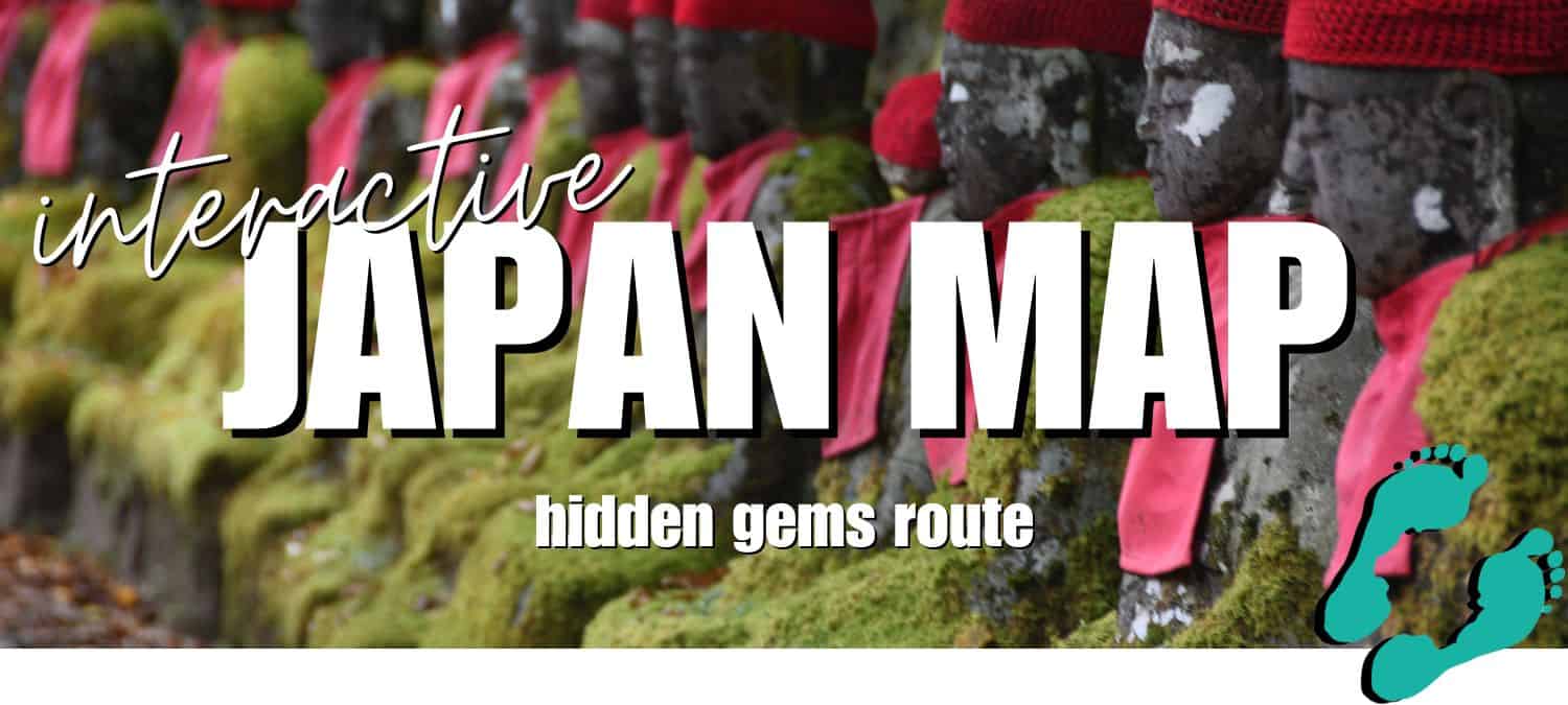 Interactive Japan Map: Hidden Gems Route | Two Wandering Soles